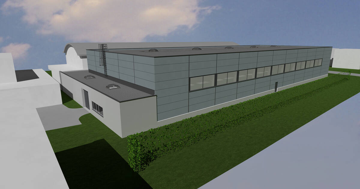 Neue Lagerhalle für VENDOMATIC in Ludesch